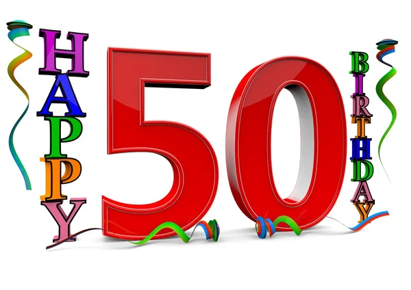 50-årsdagen, jubileum, Grattis på födelsedagen — Stockfotografi ...