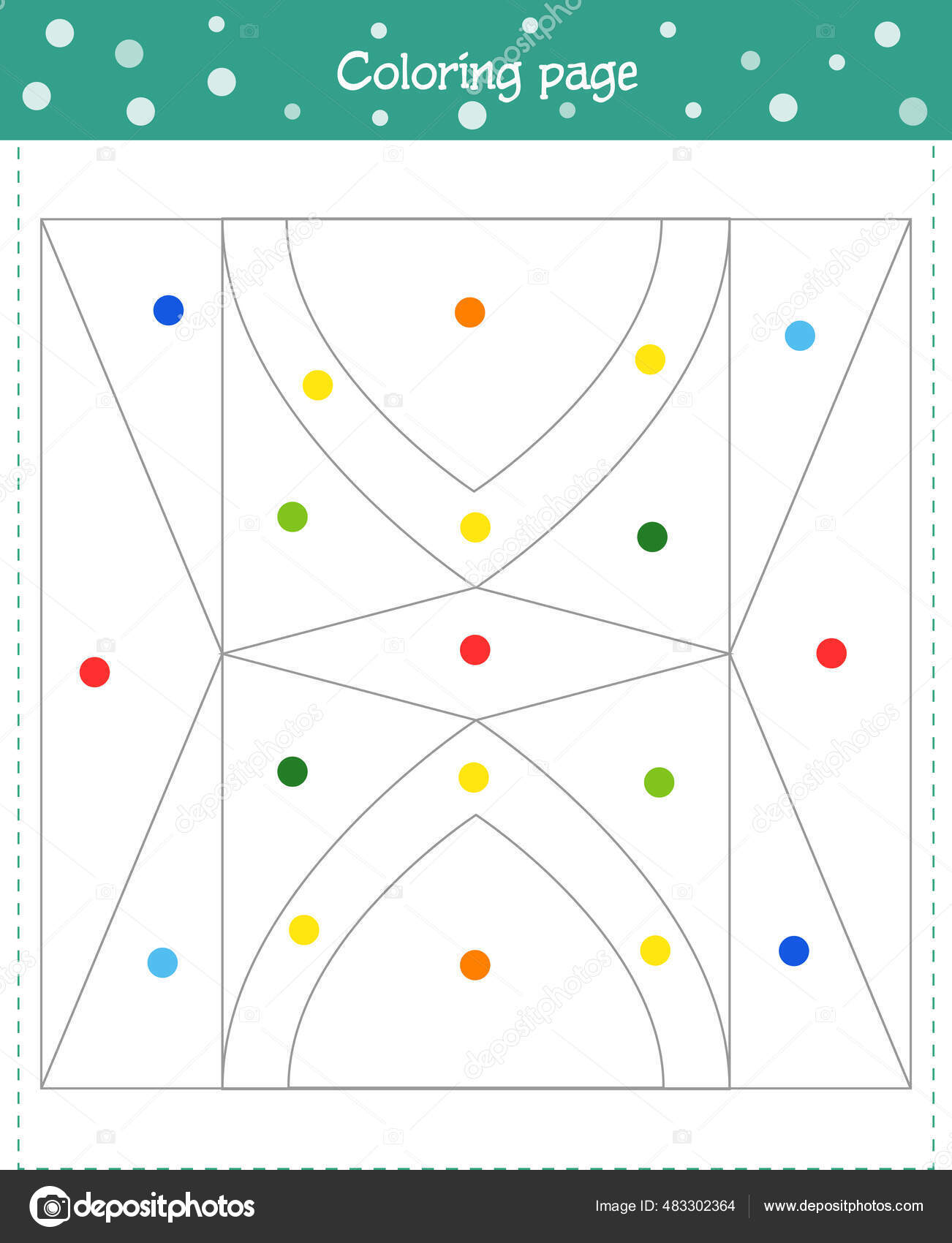 Coloring Pages Kids Color Color Shown Picture Stock Vector Image by ...