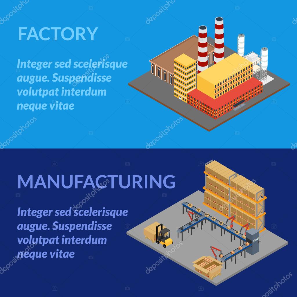 Web banner manufacturing Stock Vector Image by ©kalen #111729670