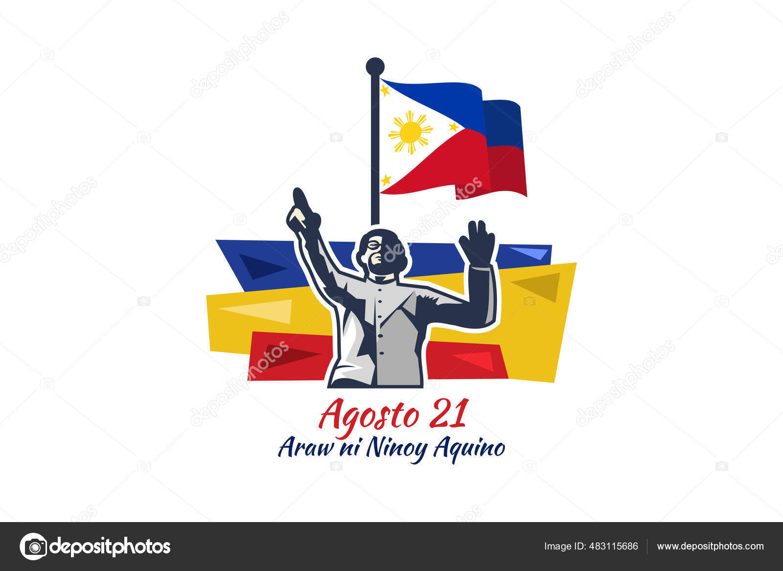 Translation August Ninoy Aquino Day Happy Ninoy Aquino Day Vector Stock ...