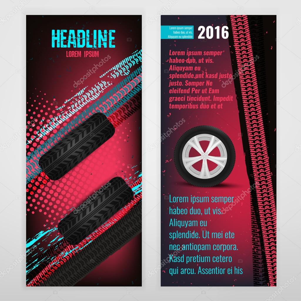 Grunge Tire banner Stock Vector Image by ©annyart #100123766