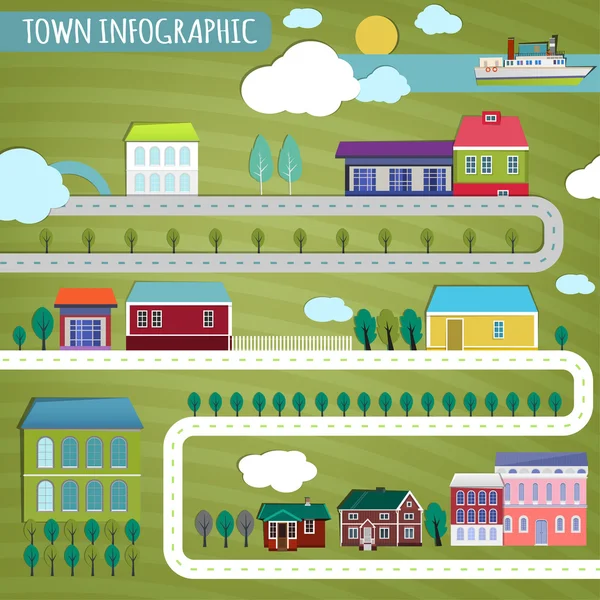 Town infographics Vector Art Stock Images | Depositphotos