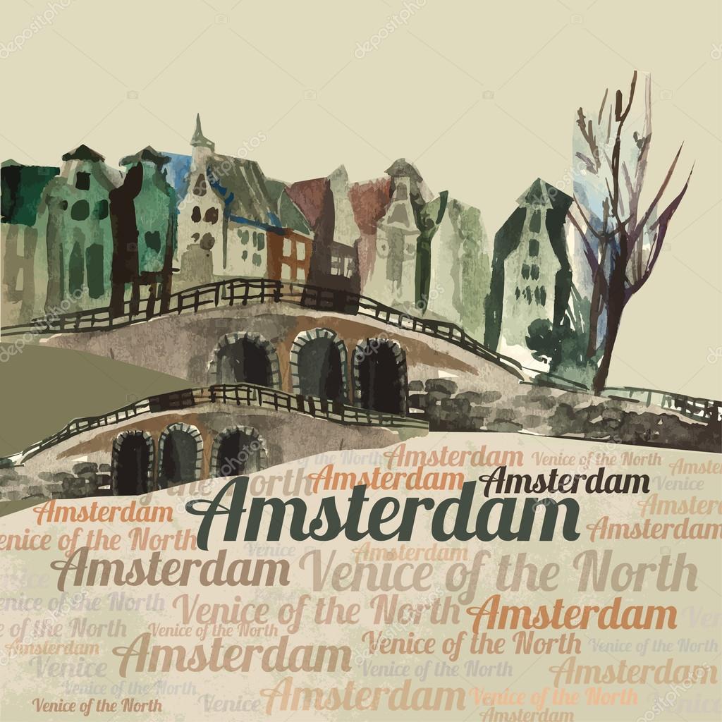 Amstredam graphic Stock Vector by ©annyart 68137215