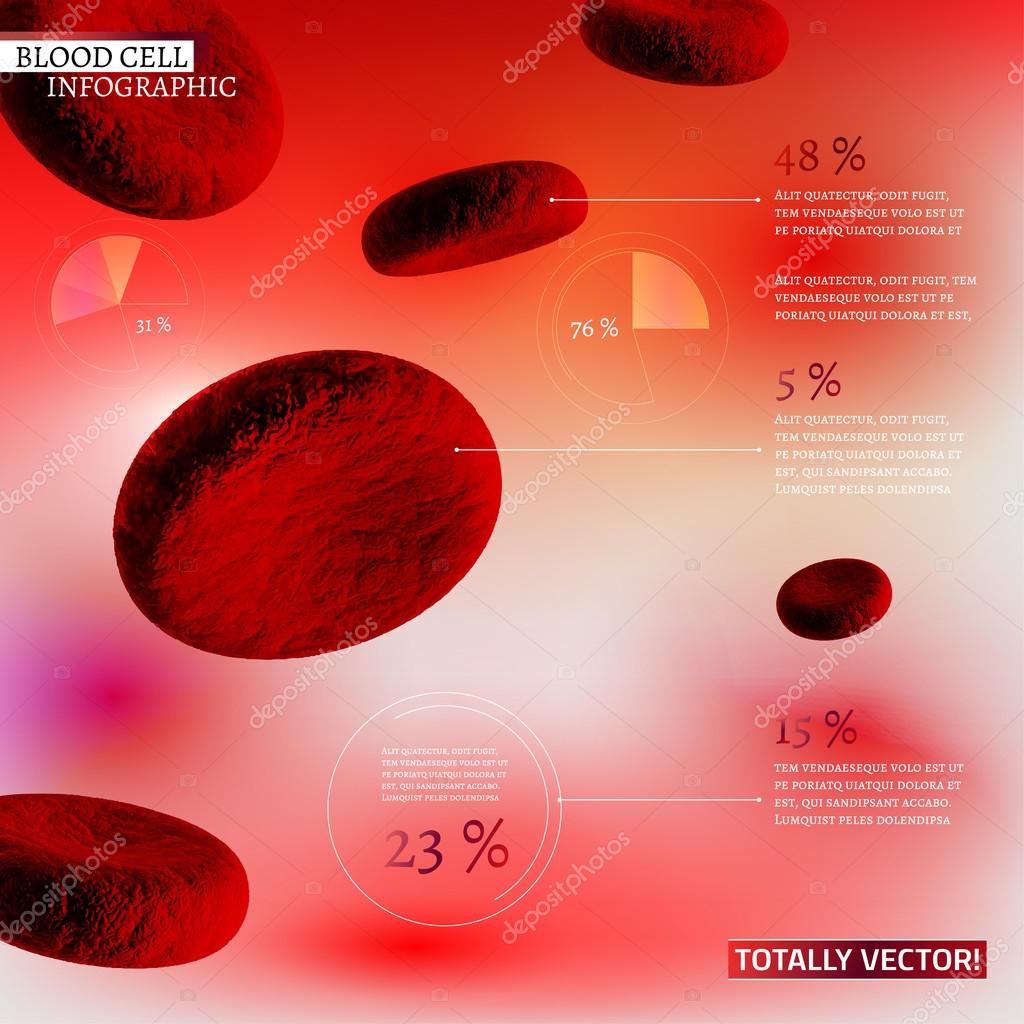 Blood Cell infographic — Stock Vector © annyart #74655799