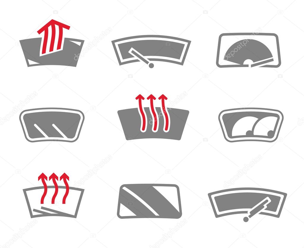 Car window icons — Stock Vector © annyart #84261678