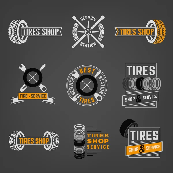 Tire shop logo Vector Art Stock Images | Depositphotos