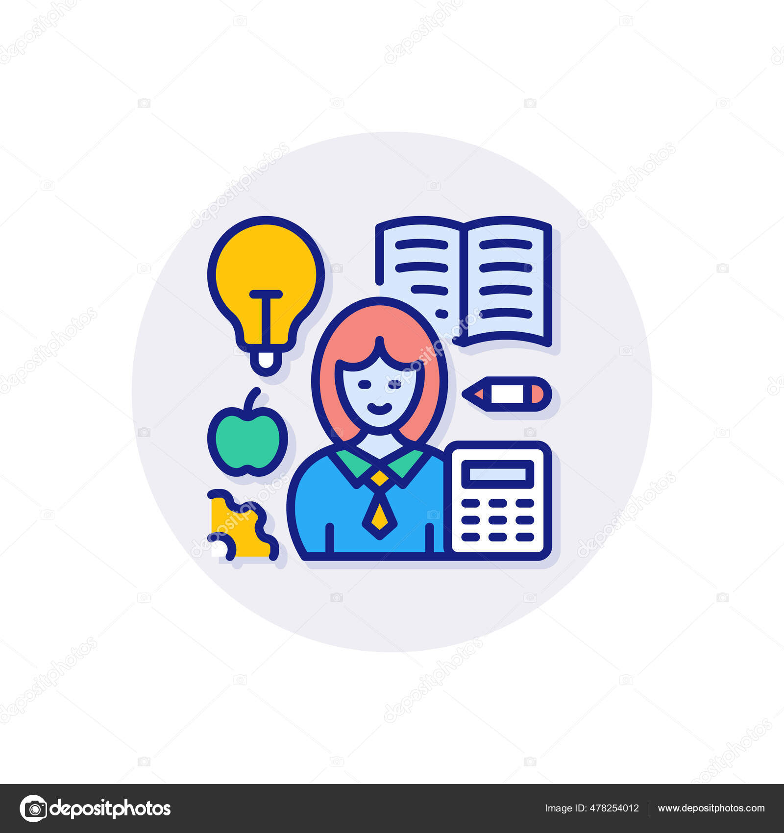 Knowledge Experience Icon Vector Logotype Stock Vector Image by ...
