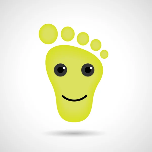 Foot and Big Toe — Stock Vector © KK-Inc #10460404