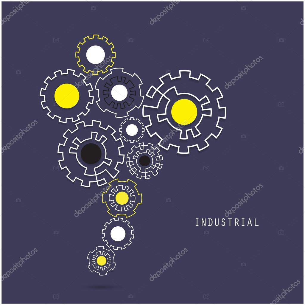 Creative gear abstract vector design banner template. Corporate Stock ...