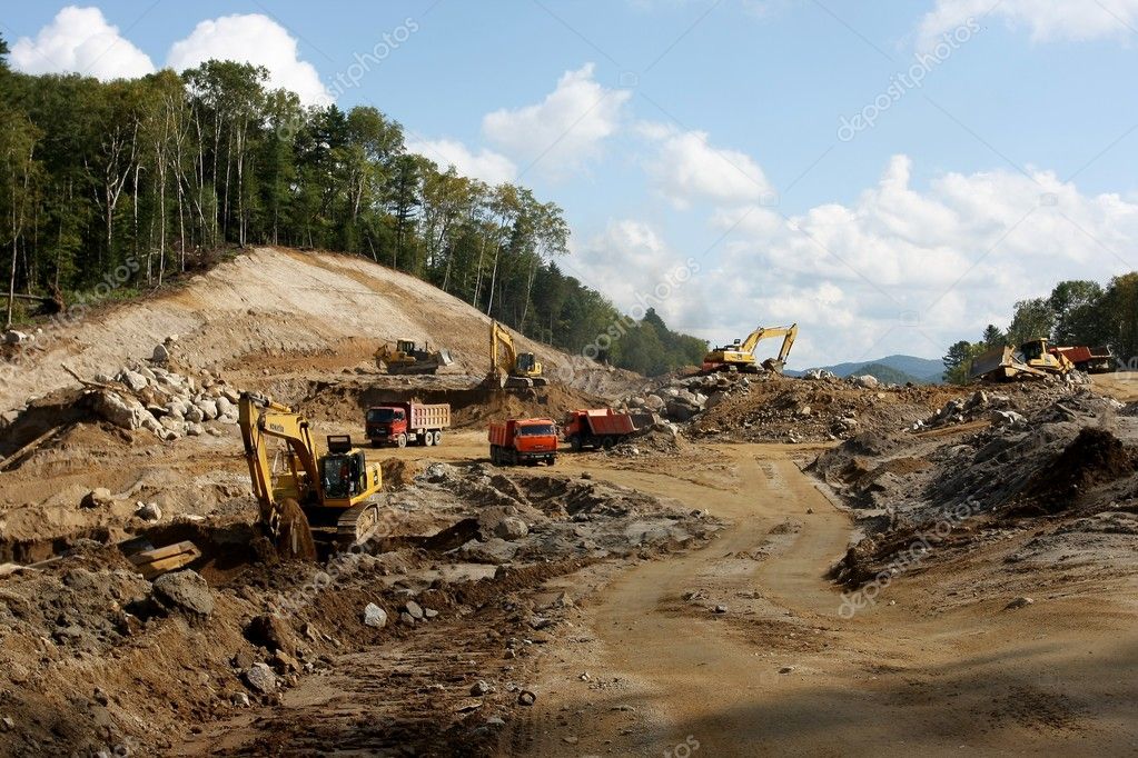 The construction of a road Stock Photo by ©sergei2827 104528398