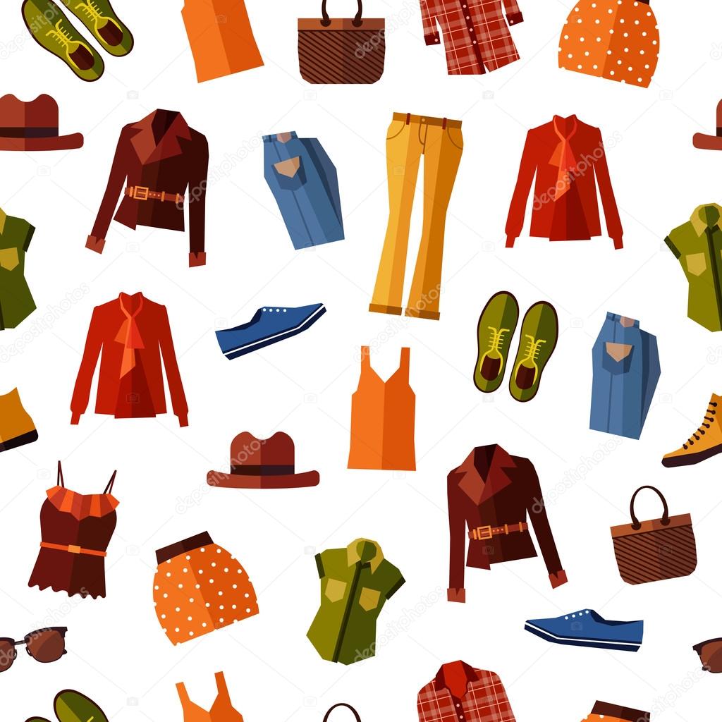 Seamless background. clothing Stock Vector by ©Scorpion333 86565440
