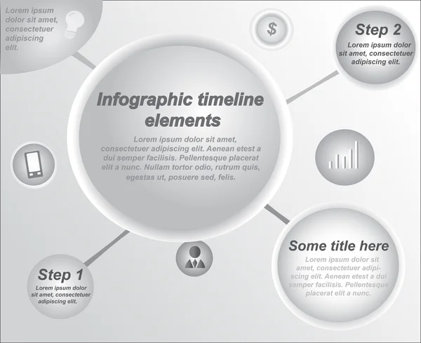 Infographic Internet Networks Circles Blue Sky Stock Vector Image by ...
