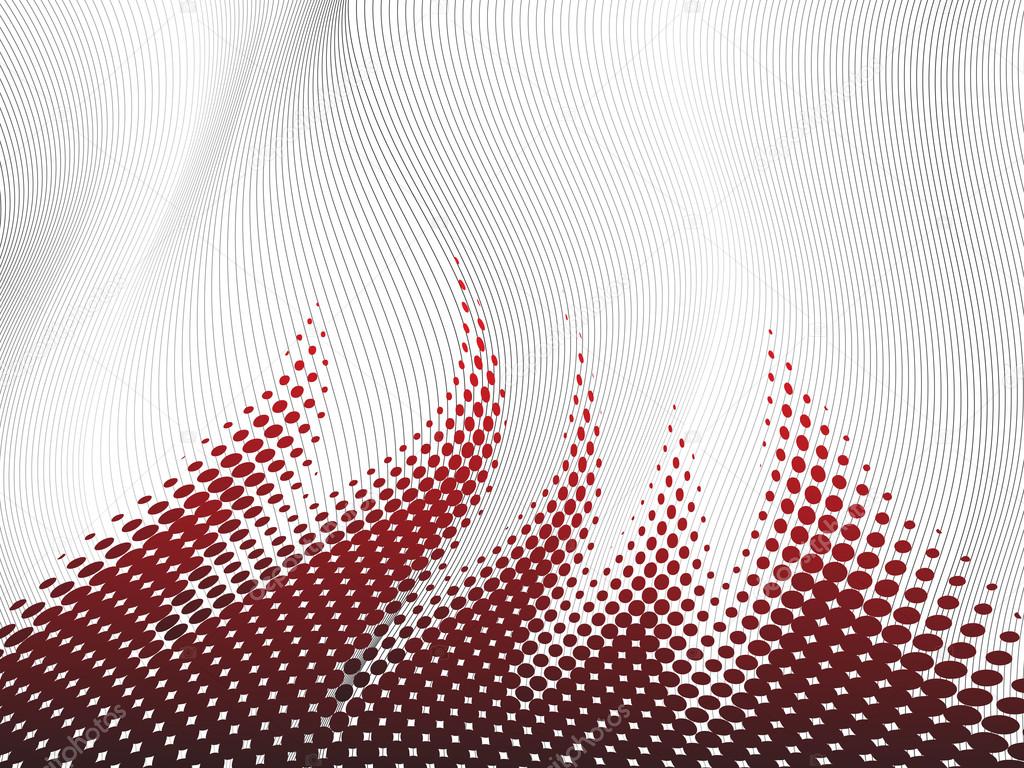 Abstract red flame spikes halftone Stock Vector by ©Inferio 76784113