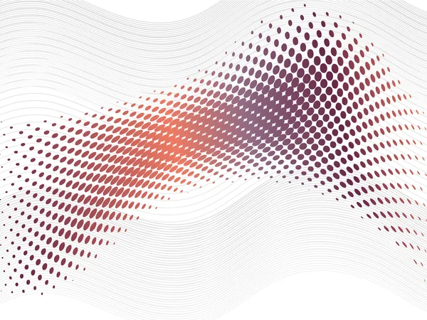 Abstract orange halftone effect wave on silver background Stock Vector ...