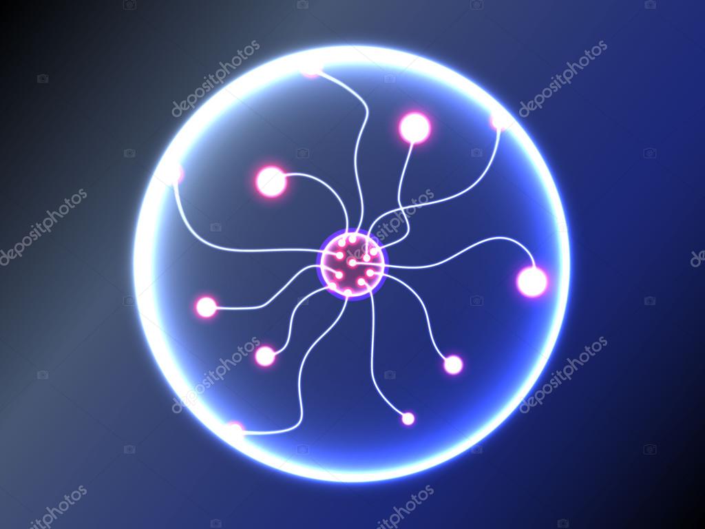 Electric plasma glass ball background Stock Vector Image by ©Inferio ...