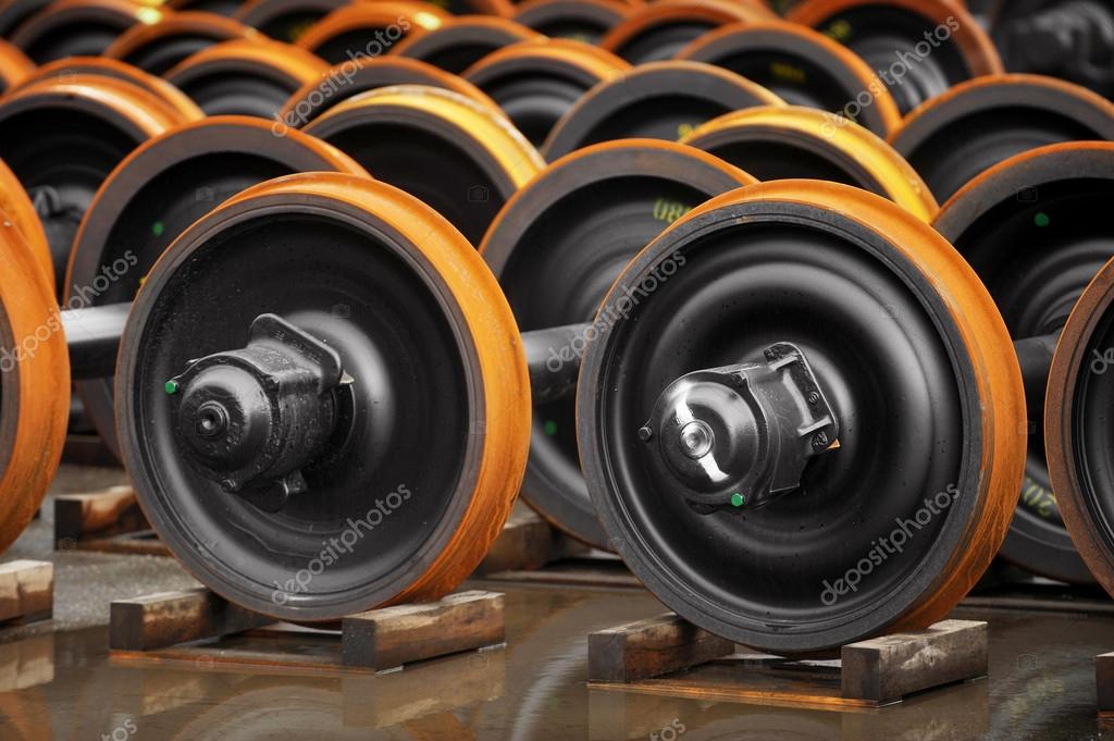 New train wheels — Stock Photo © roibu #79470110