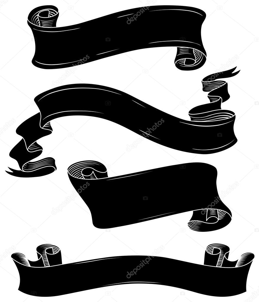 Black Banners Set — Stock Vector © giraphics #57354109