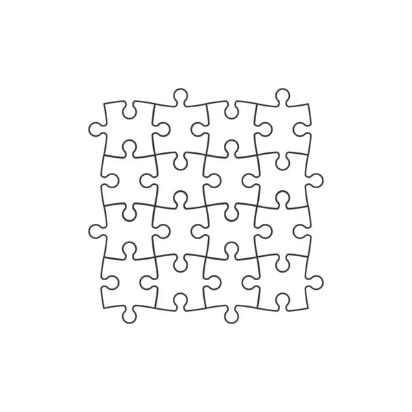5pc Blank Puzzle Clip Art