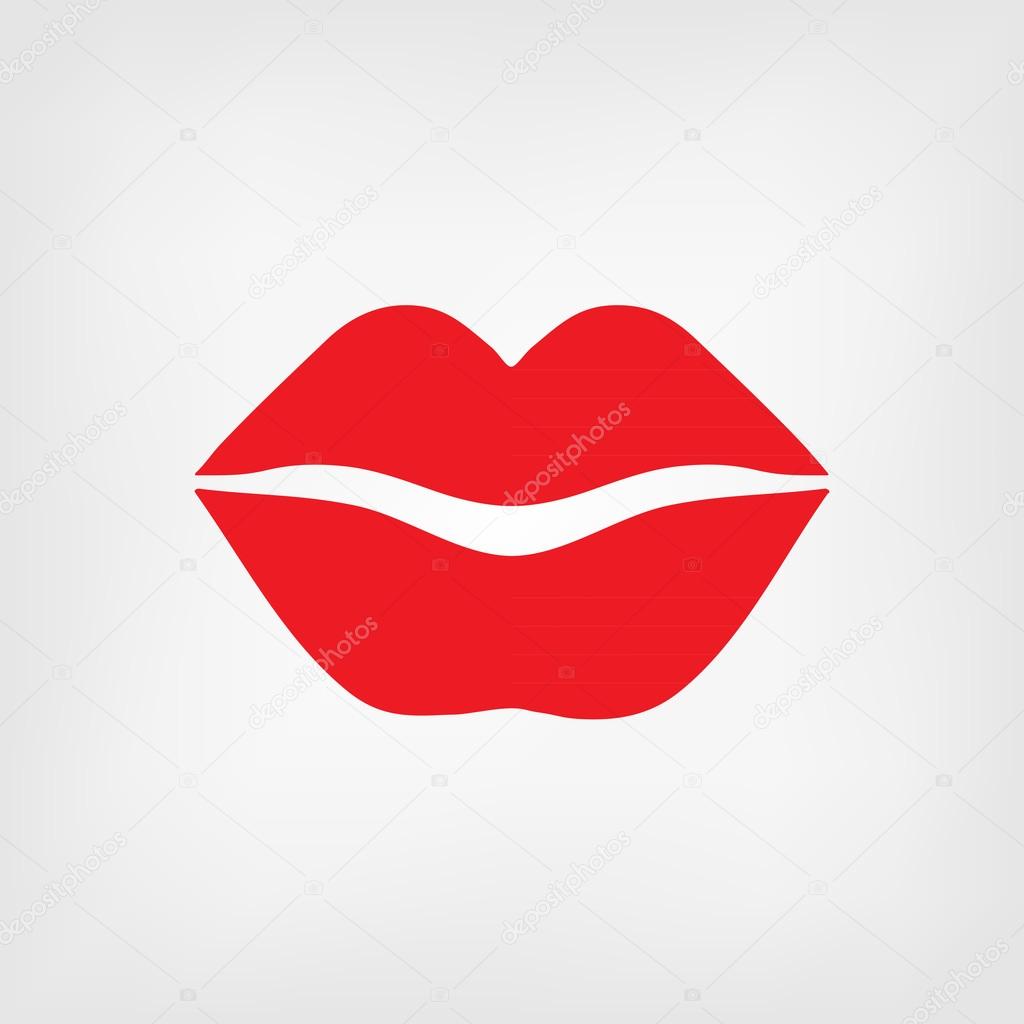 icono de labios rojos — Vector de stock © binik1 #52656487
