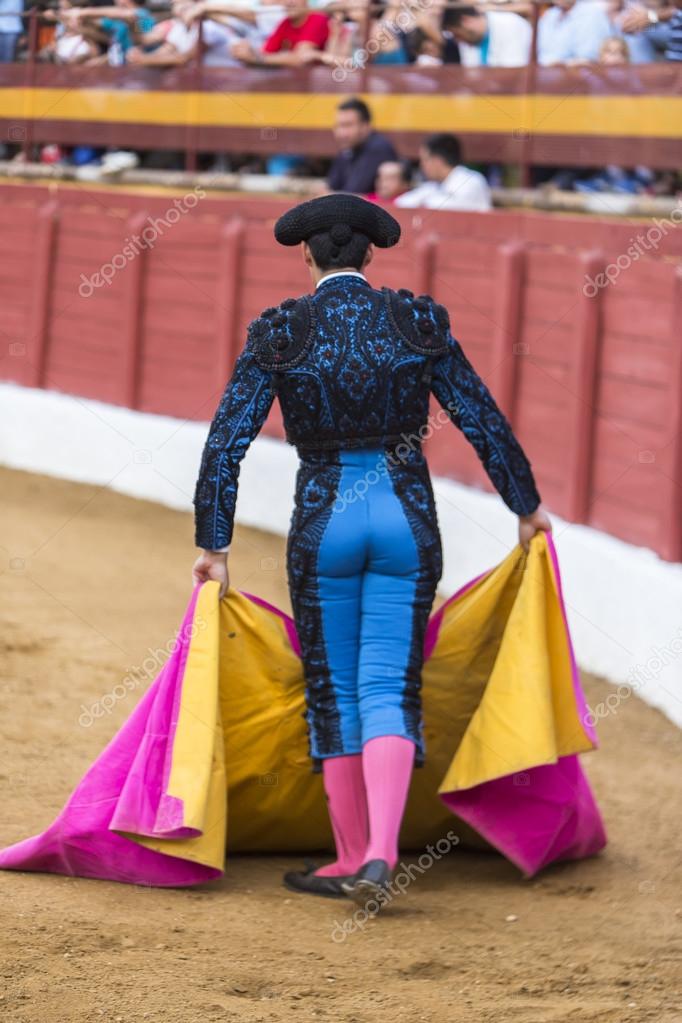 Torero español con el cabo en la plaza de toros de Sabiote, Sabio 2022