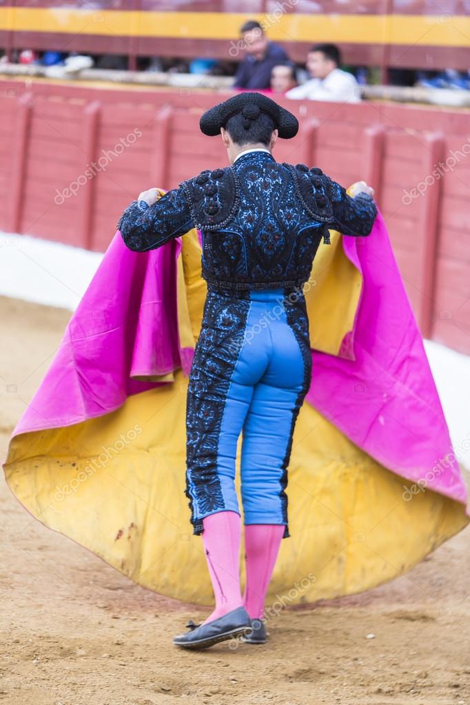Torero español con el cabo en la plaza de toros de Sabiote, Sabio 2022