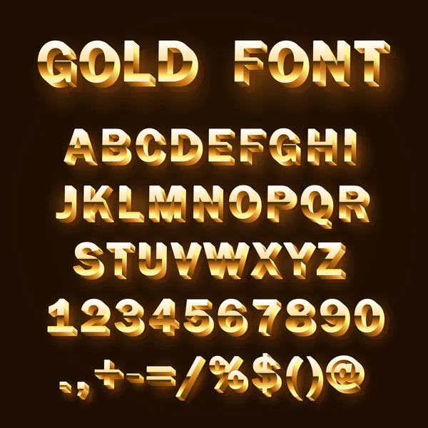 100,000 Font gold letters Vector Images | Depositphotos