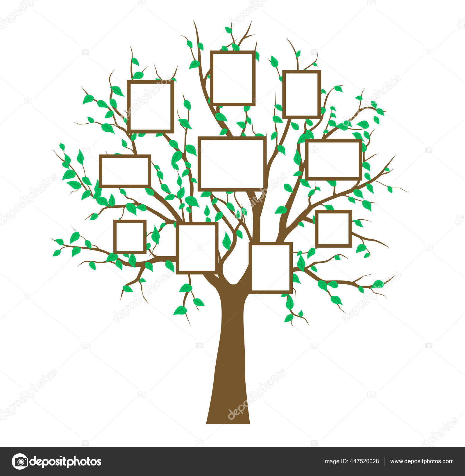 Vintage Family Tree Clip Art