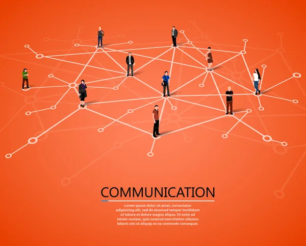 Connecting people. Social network concept. Stock Vector Image by ...