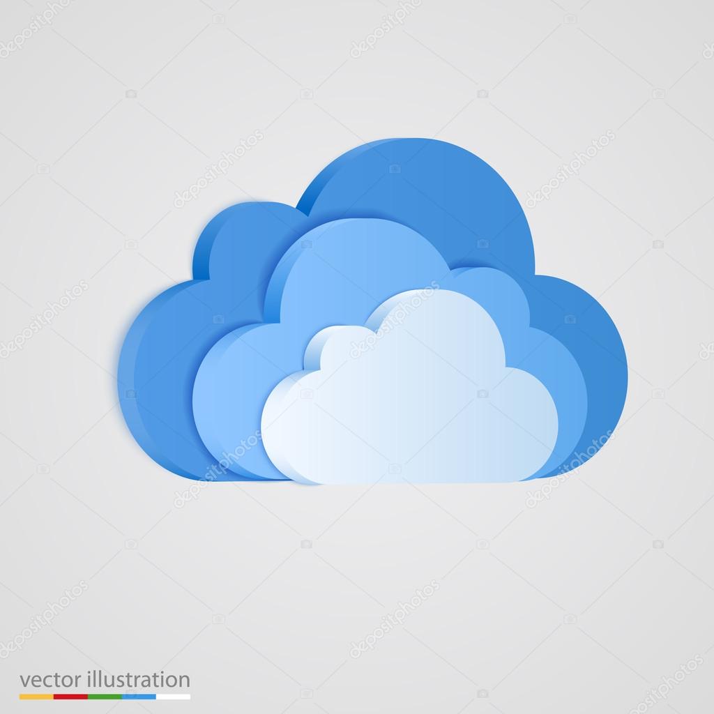 Three layer of blue clouds. Stock Vector Image by ©hobbit_art #63508367