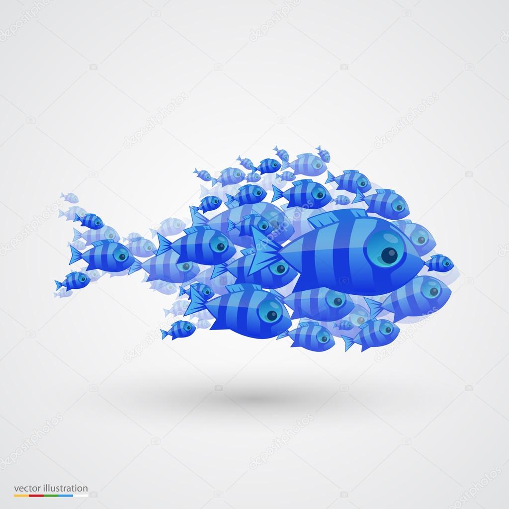 Pack of fish. Vector Stock Vector Image by ©hobbit_art #64932305