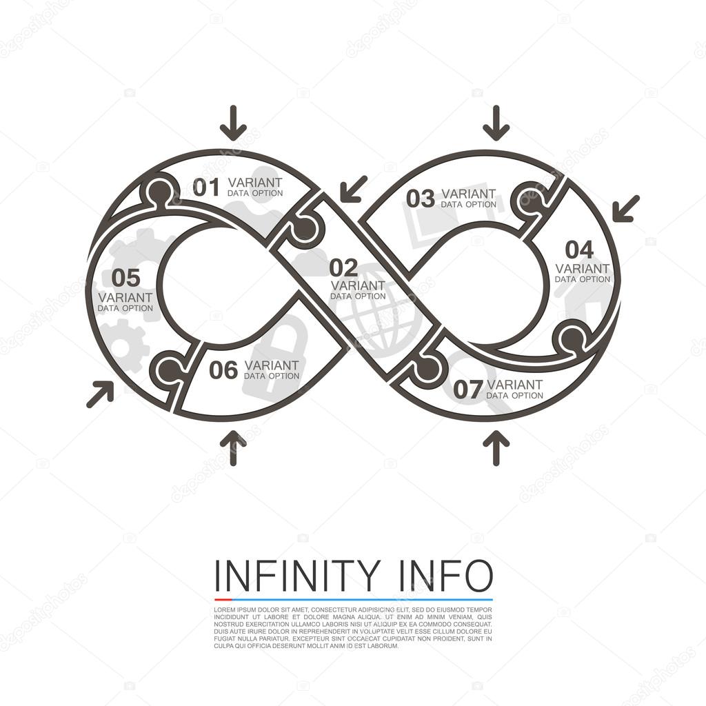 Infinity icons puzzle Stock Vector by ©hobbit_art 73974571