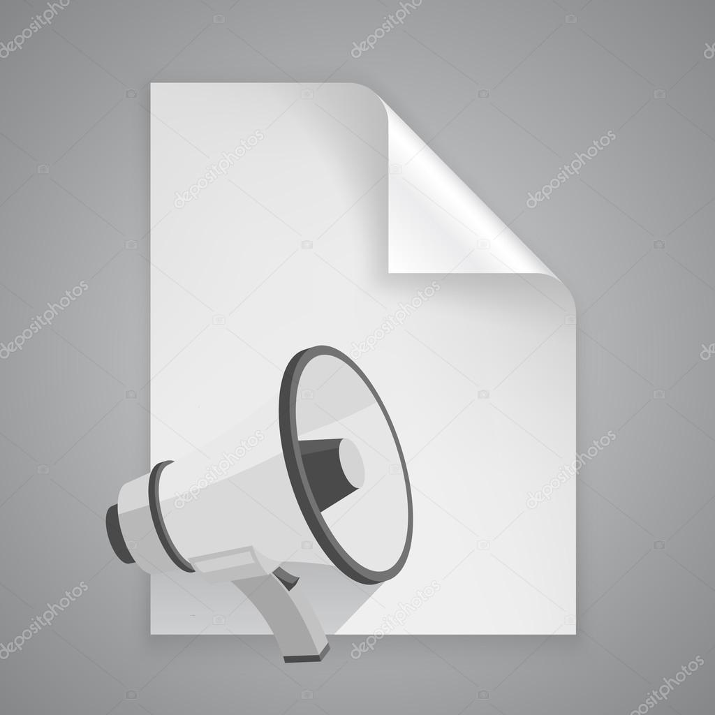 Paper symbol loudspeakers Stock Vector Image by ©hobbit_art #86781522