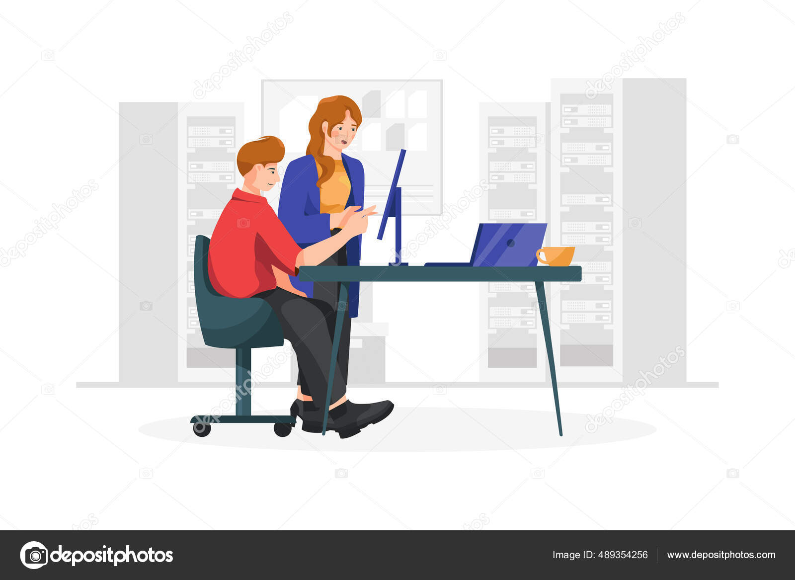 Software Engineer Vector Illustration Concept Stock Vector by ©freeslab ...