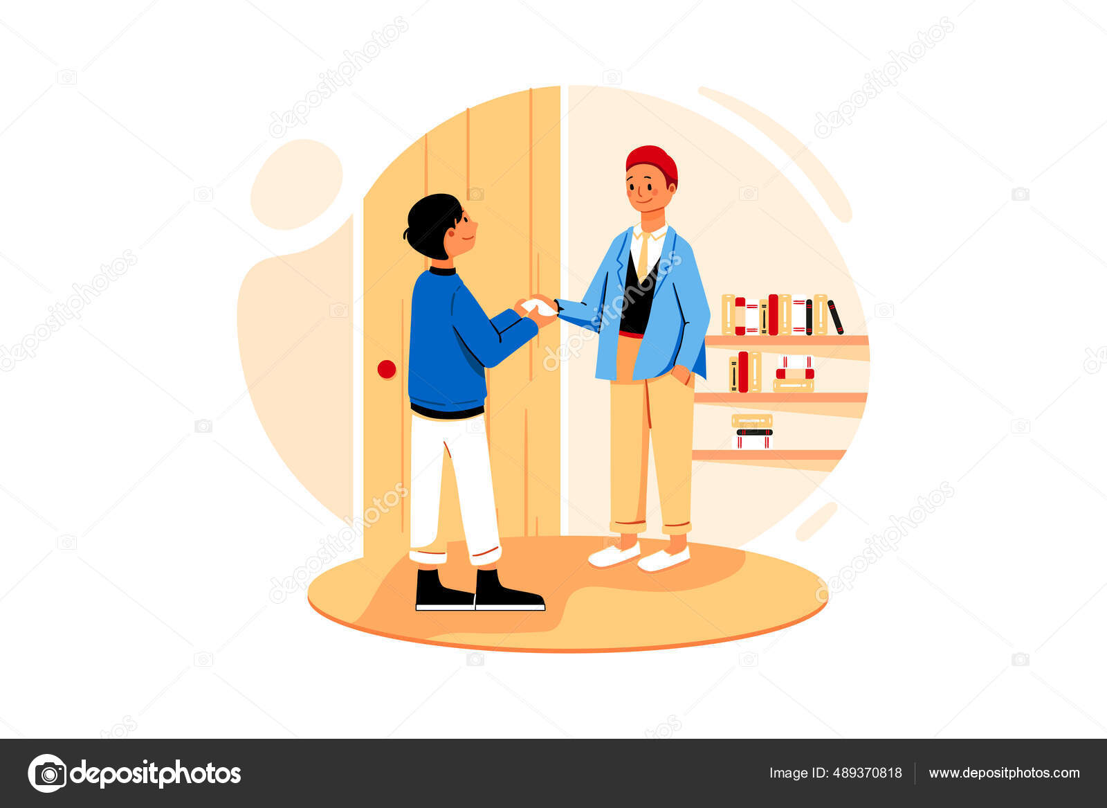 Office Work Vector Illustration Concept Flat Illustration Isolated ... Office Work Vector Illustration Concept Flat Illustration Isolated ...