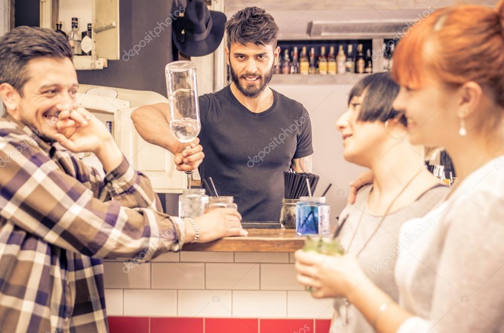 Bartender at work — Stock Photo © oneinchpunch #71738039