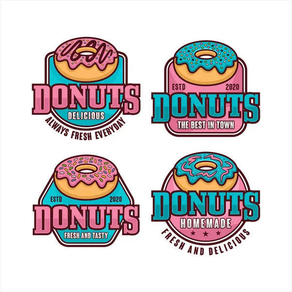 Publicidad retro donas imágenes de stock de arte vectorial | Depositphotos