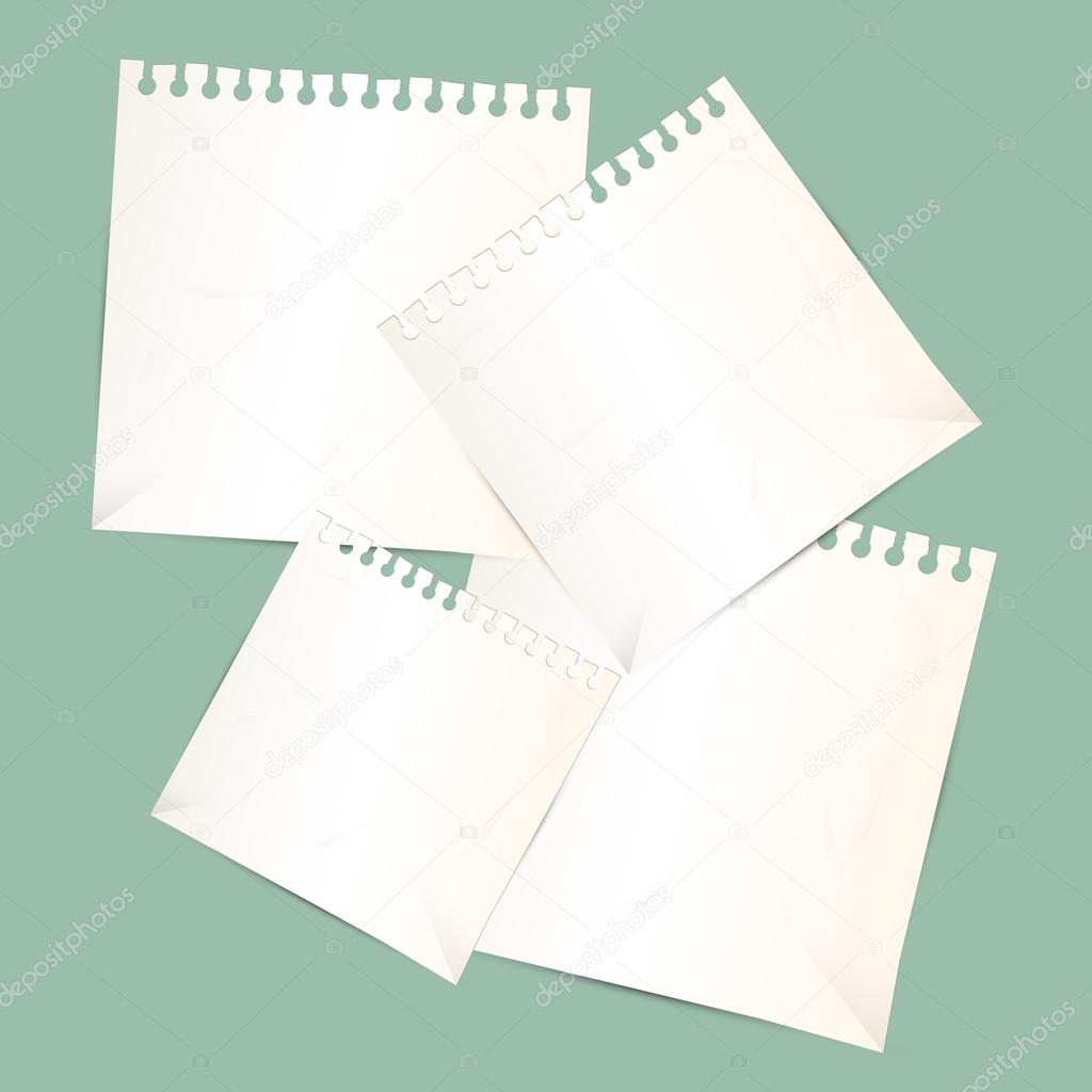 Paper Sheets Vector Illustration Stock Vector by ©mejn 60417301