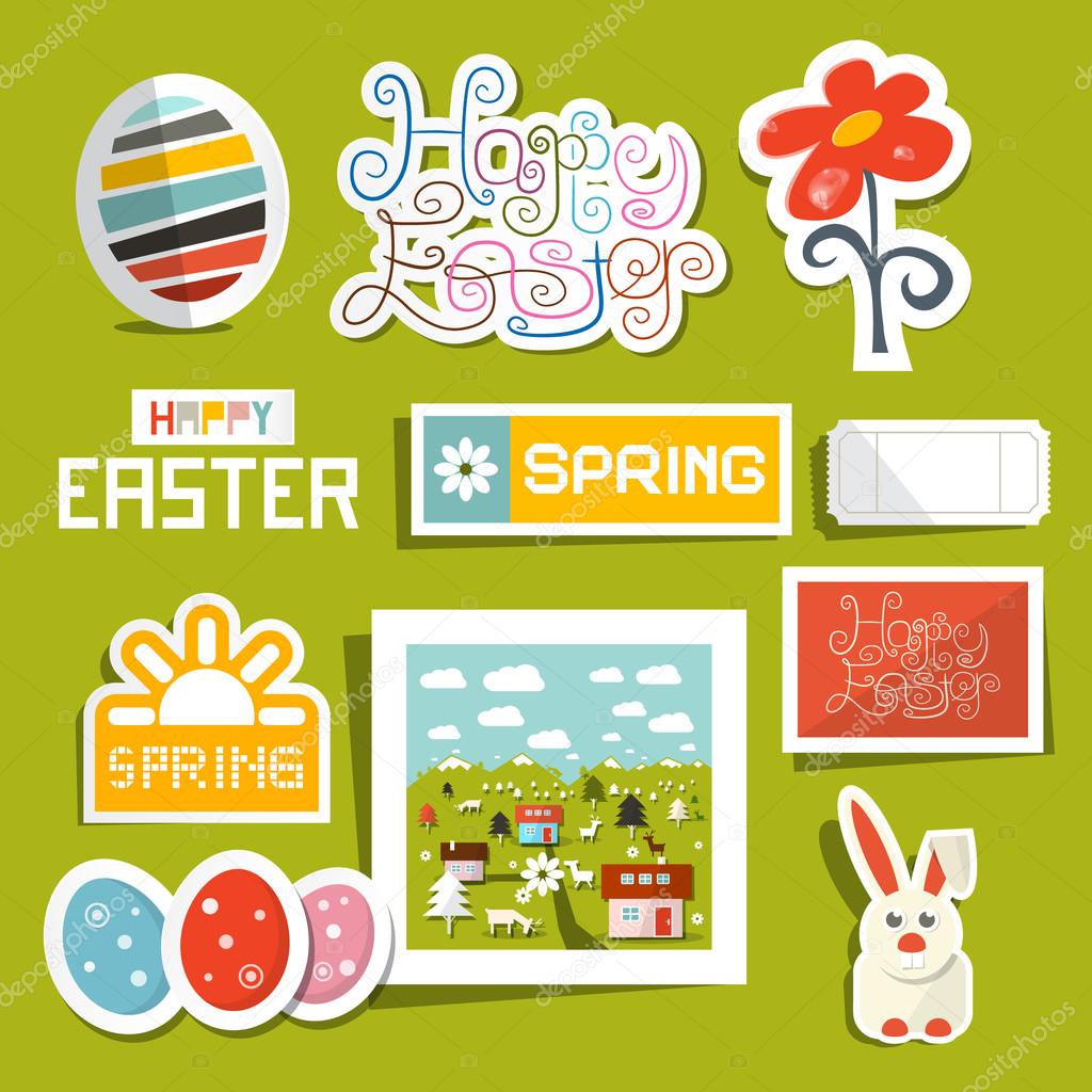 Vector Easter Symbols - Objects Set Stock Vector Image by ©mejn #62098939