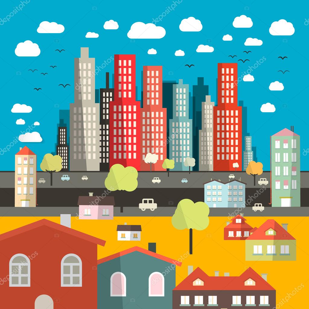 Simple City Vector