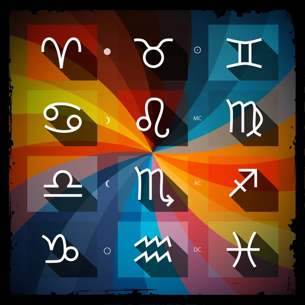 Signs of the zodiac. Vector flat icons Stock Vector Image by ©stas.hom ...