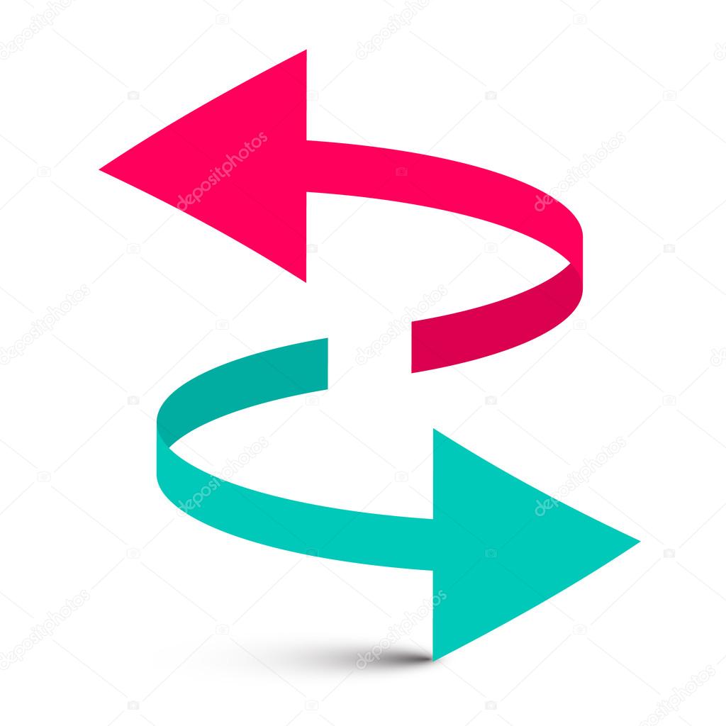 Illustration vectorielle à doubles flèches image vectorielle par mejn ...