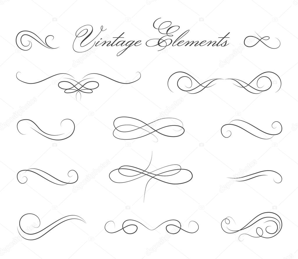 Vintage Swirl Header