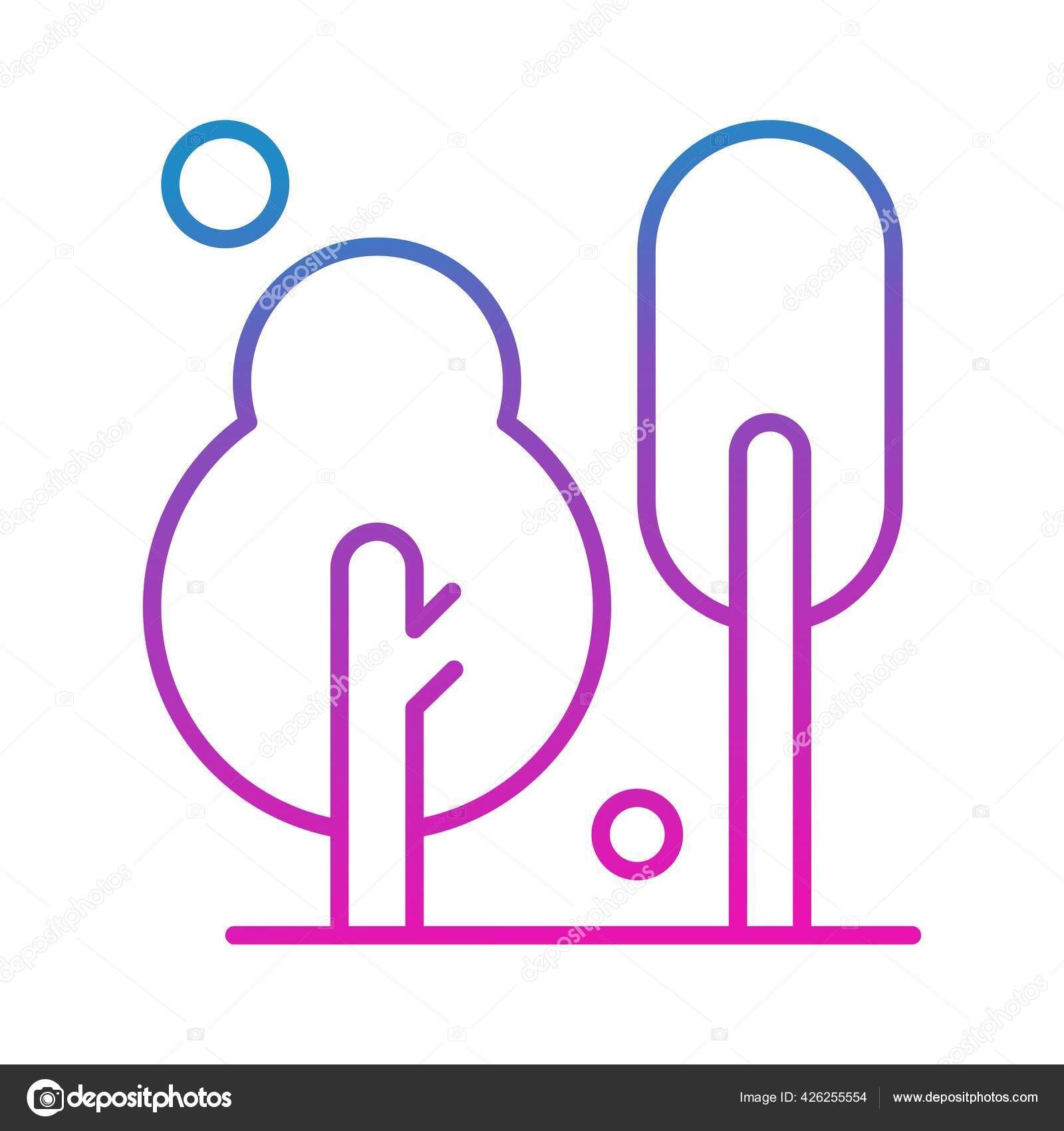 Vector Tree Icon Illustration Stock Vector by ©Vectorvalley 426255554
