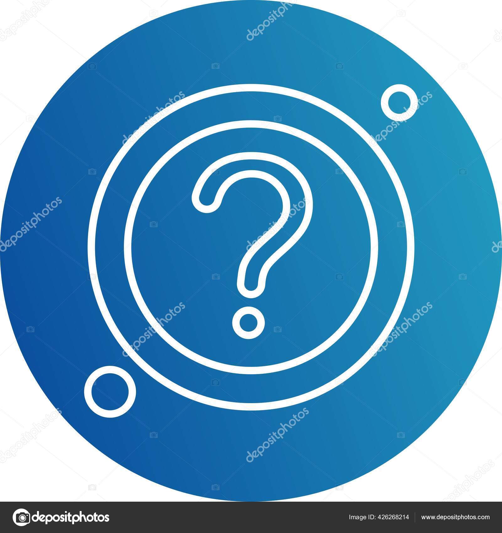 Vector Signo Interrogación Icono Vector Ilustración Concepto Red Vector ...