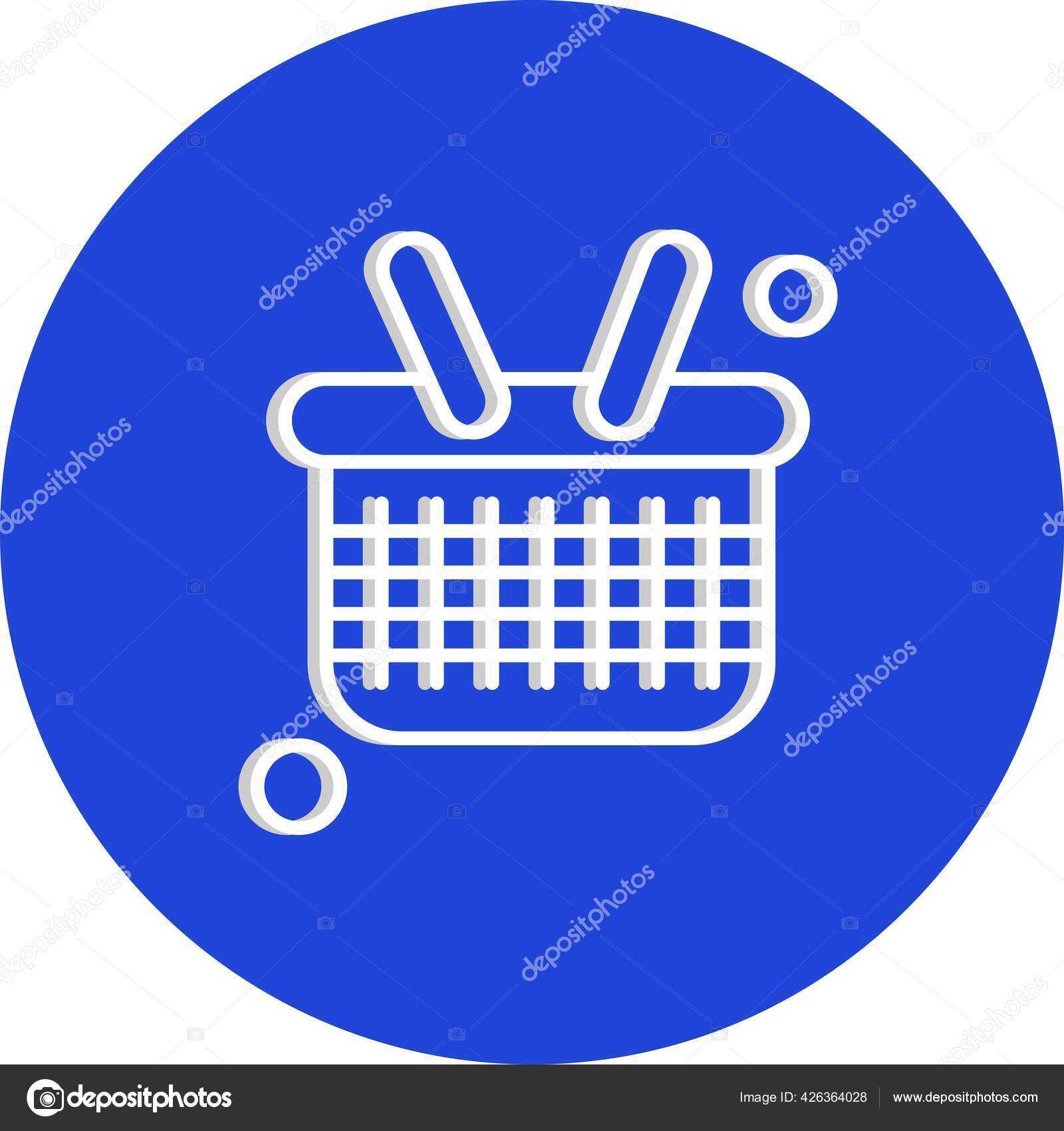 Vector Basket Icon Simple Web Illustration Stock Vector by ...