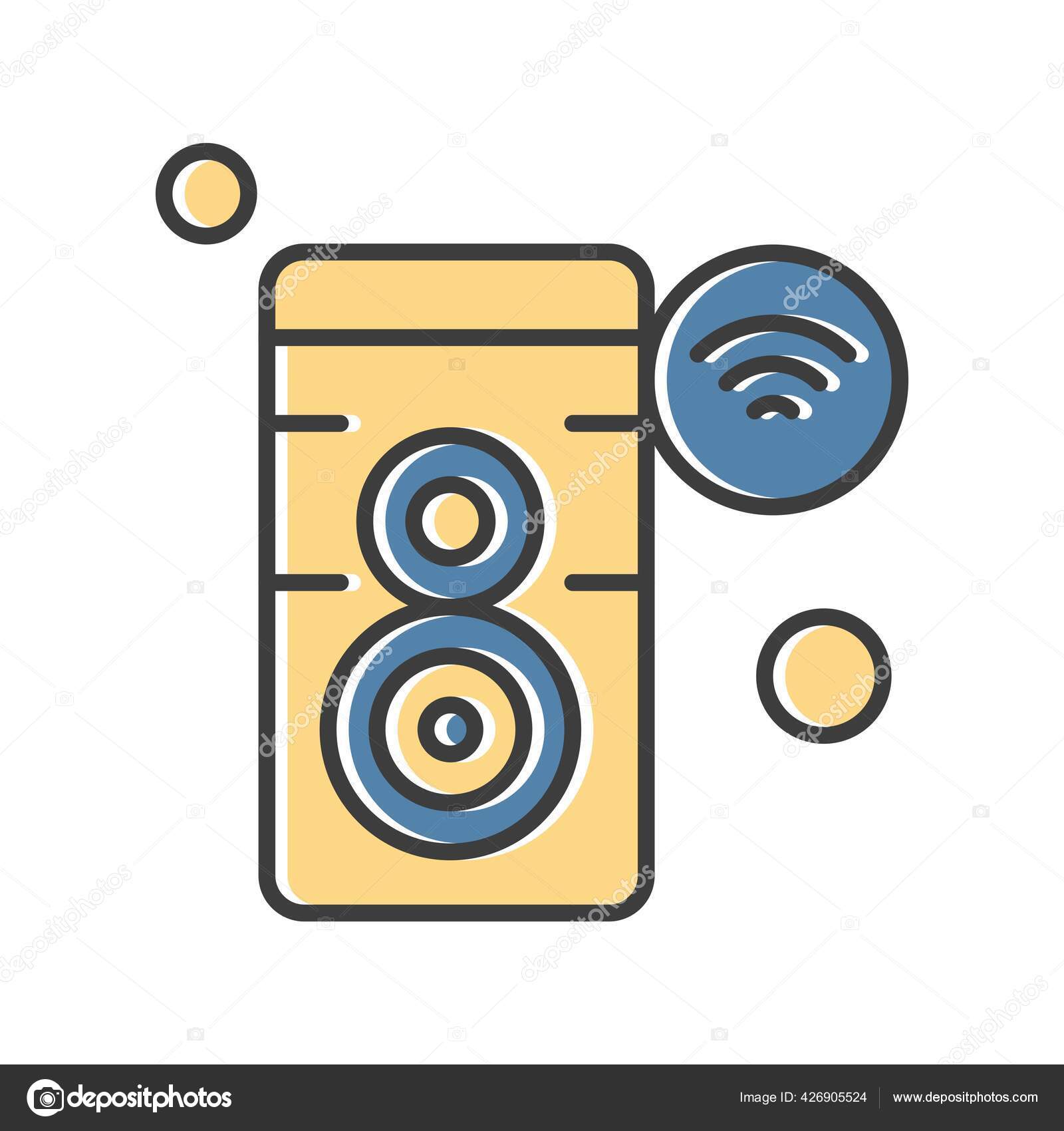 Music Icon White Background Vector Illustration Stock Vector by ...