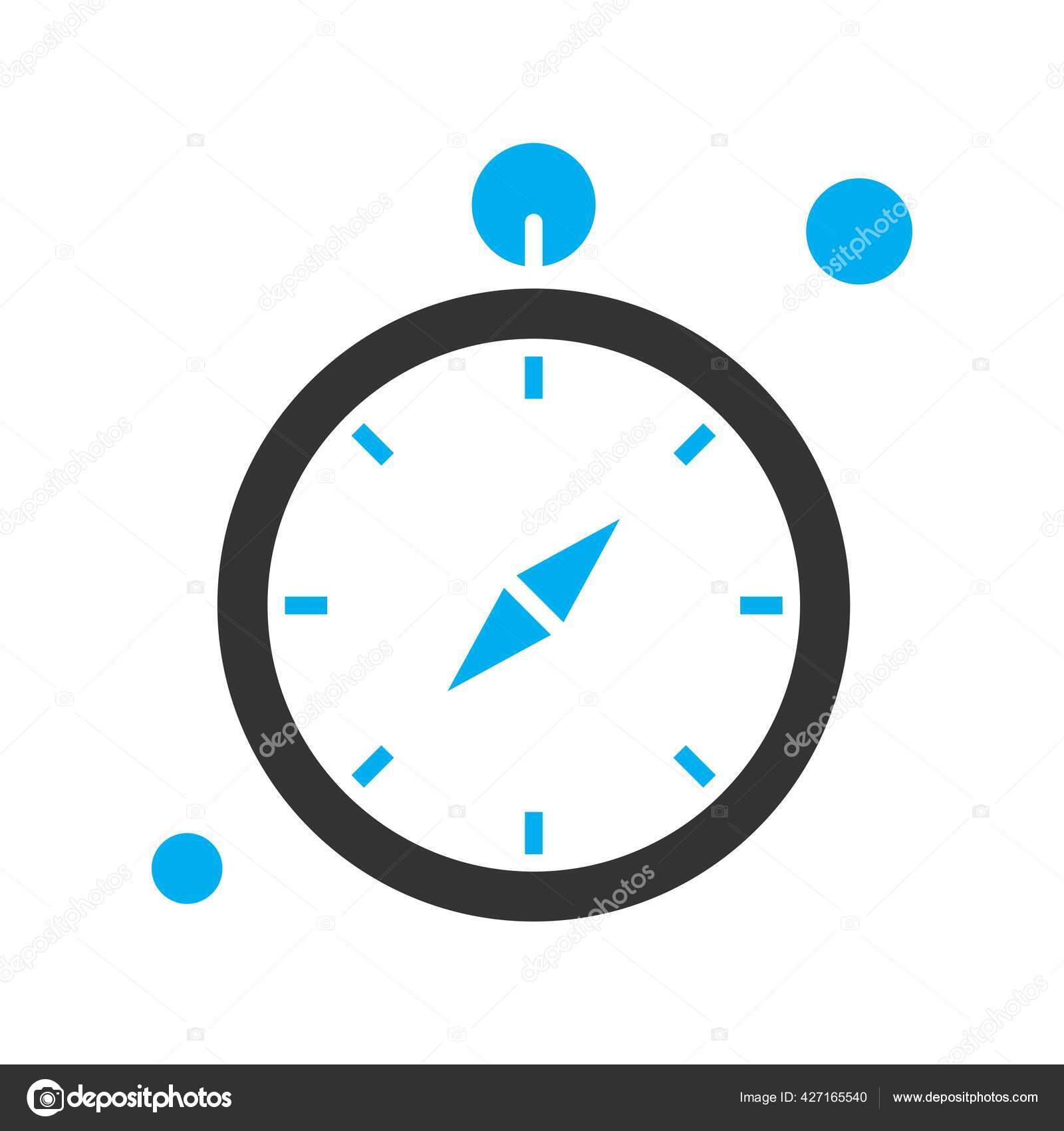Vector Stopwatch Ico Vector Illustration Stock Vector by ©Vectorvalley ...