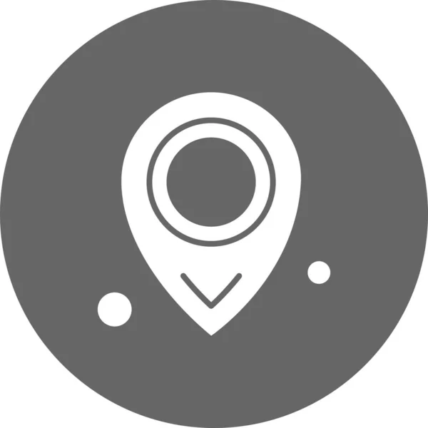 Vector Loaction Flat Icon White Background Stock Vector by ...