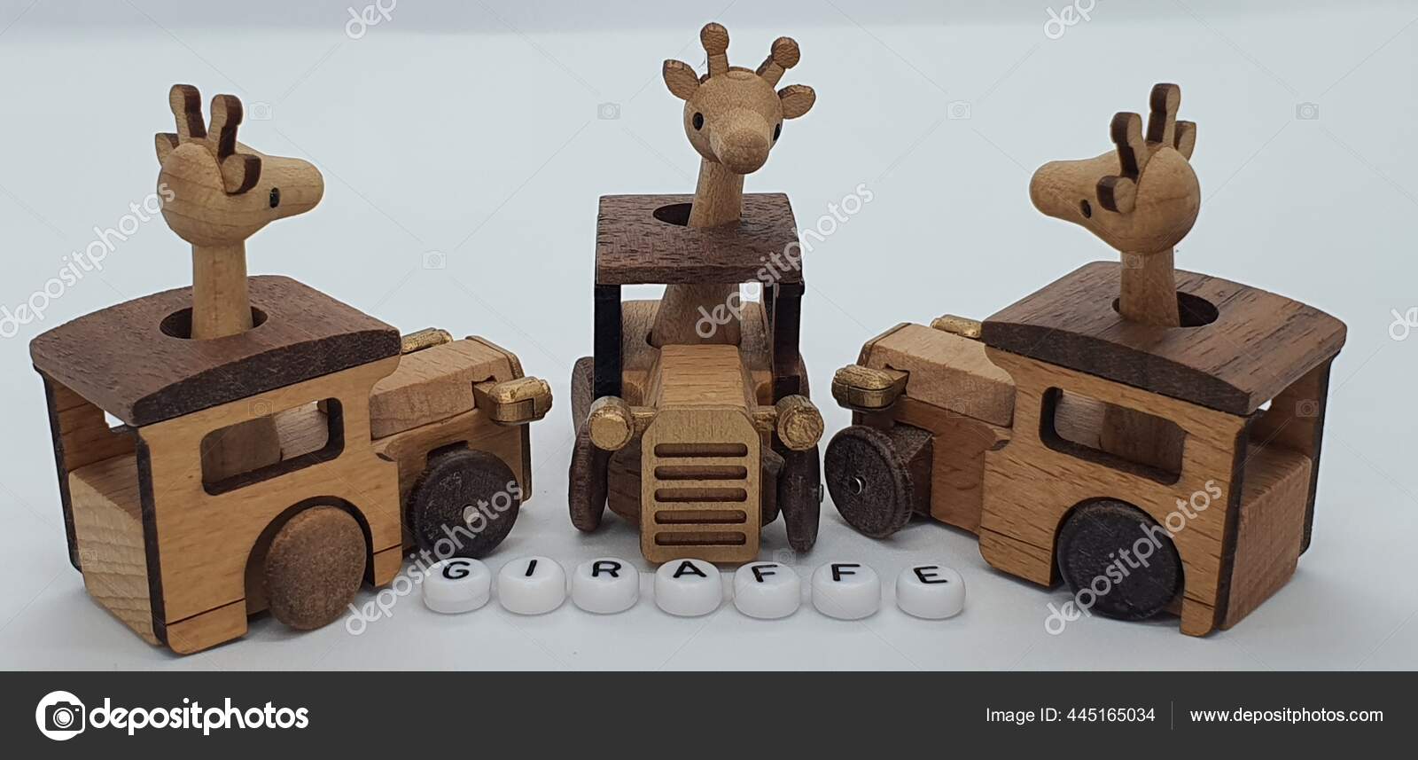Close Creative Shots Small Wooden Models Handcrafted Wood Also Known ...