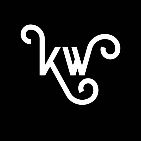 Kw letters imágenes de stock de arte vectorial | Depositphotos